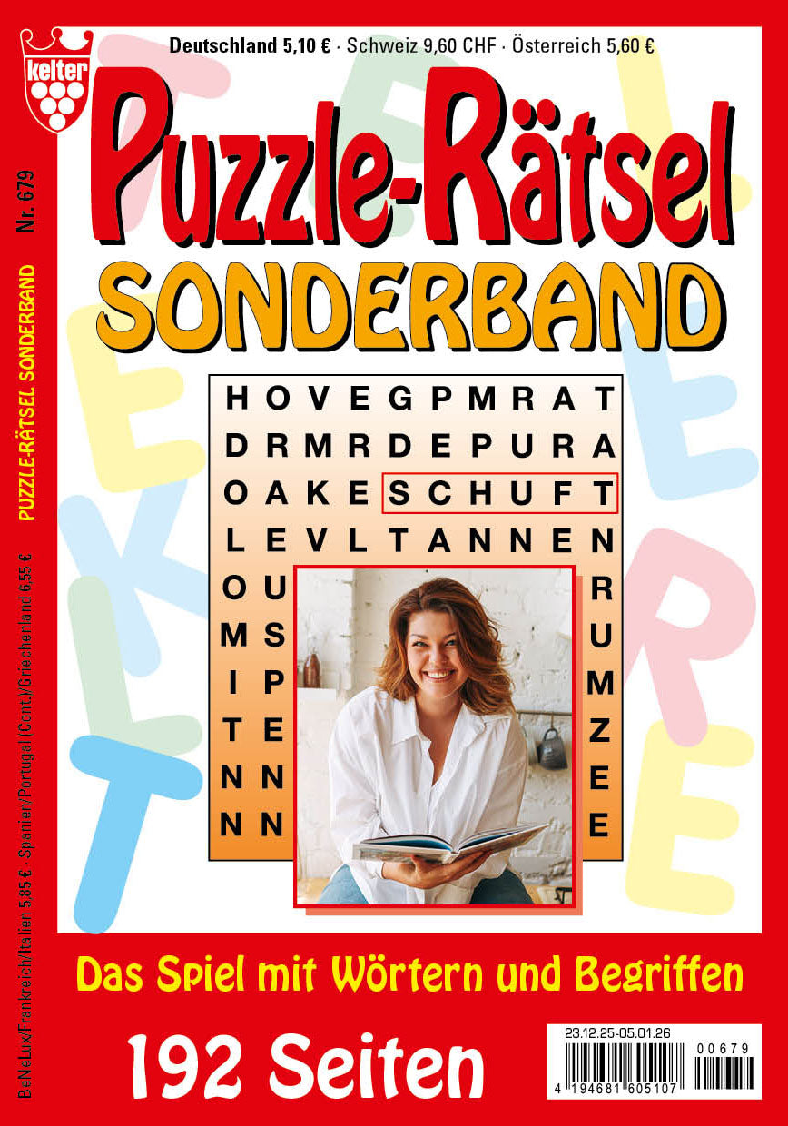 Puzzle-Rätsel Sonderband 192 Seiten #679 – Kelter-verlag
