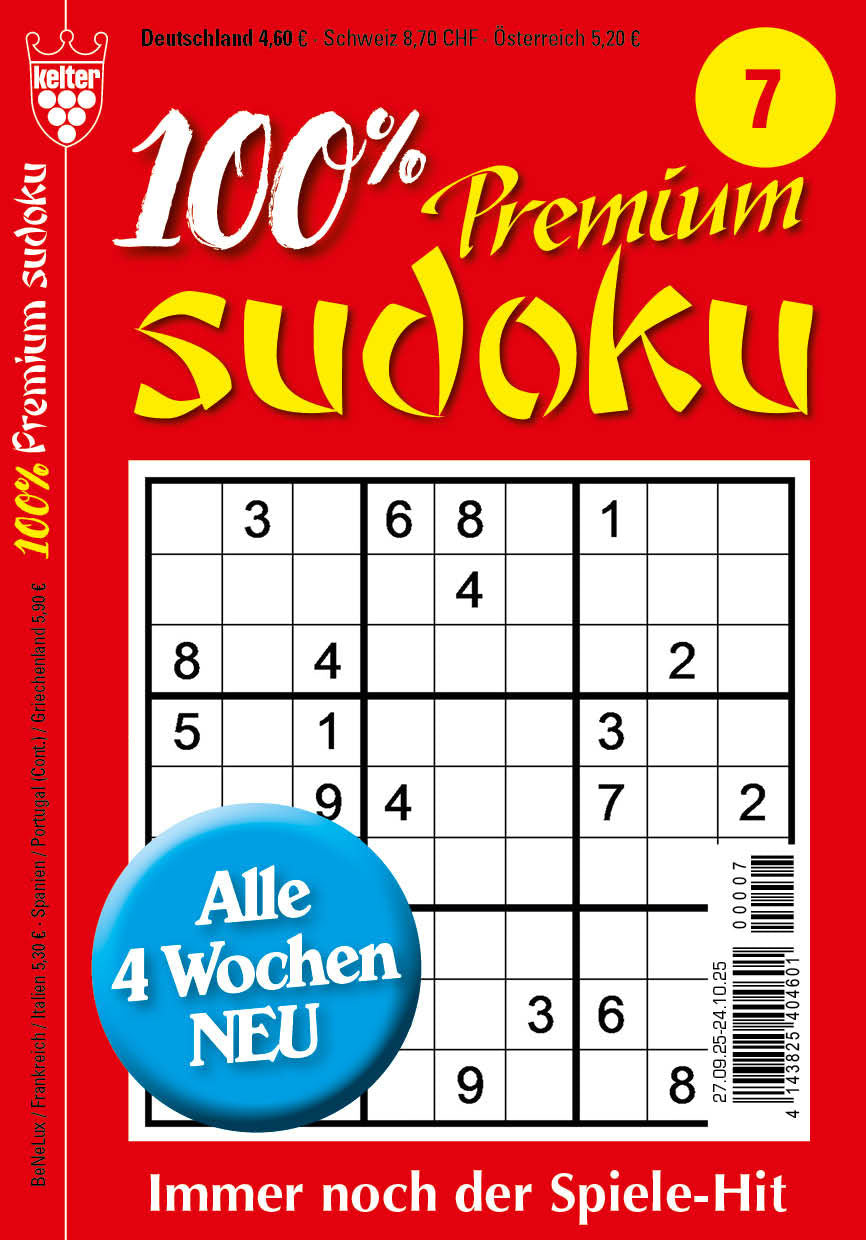 100% Premium Sudoku #7 – Kelter-verlag